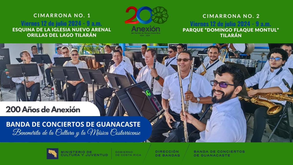 Conciertos "200 Años de Anexión" Cimarronas en Tilarán | Banda de ...