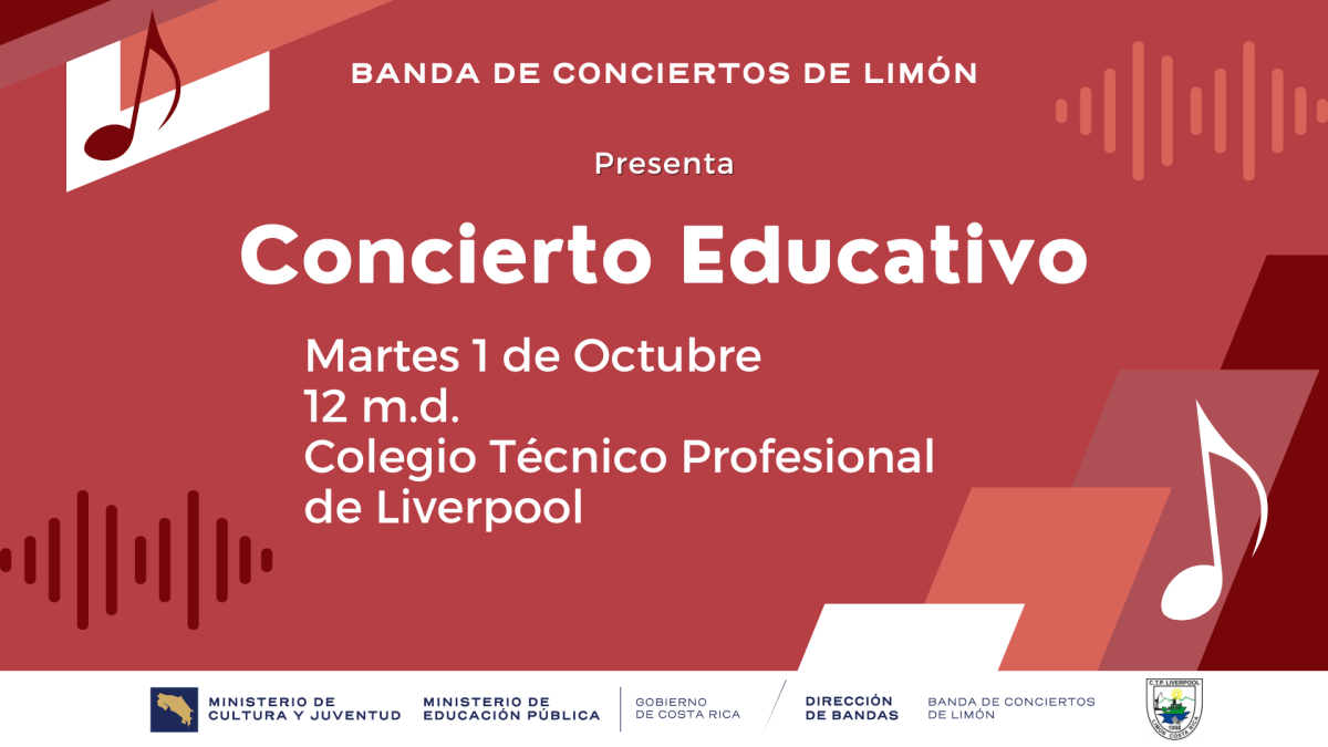 Concierto Educativo "CTP Liverpool" | Banda de Conciertos de Limón ...